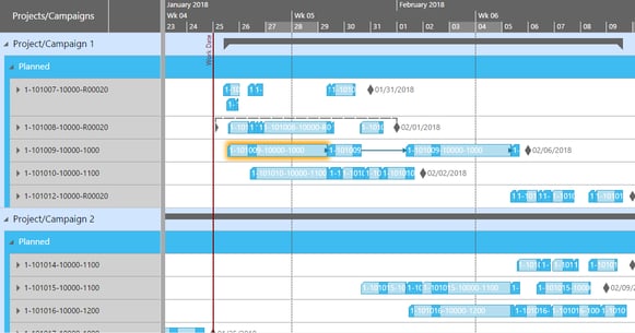 Visual Scheduling Widget | HTML5 JavaScript Gantt