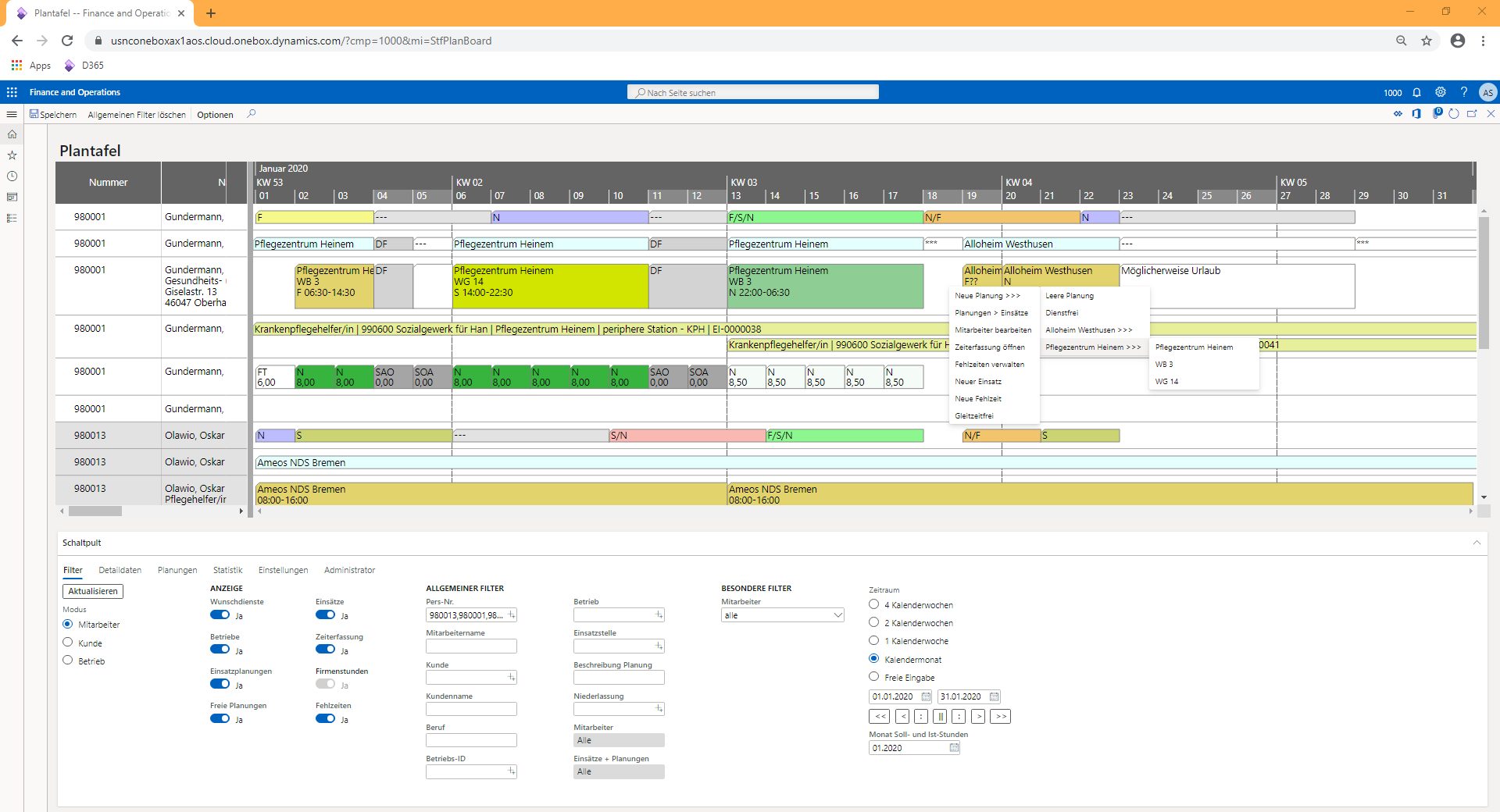 Softsite | Innovative Plantafel für Zeitarbeitsfirmen