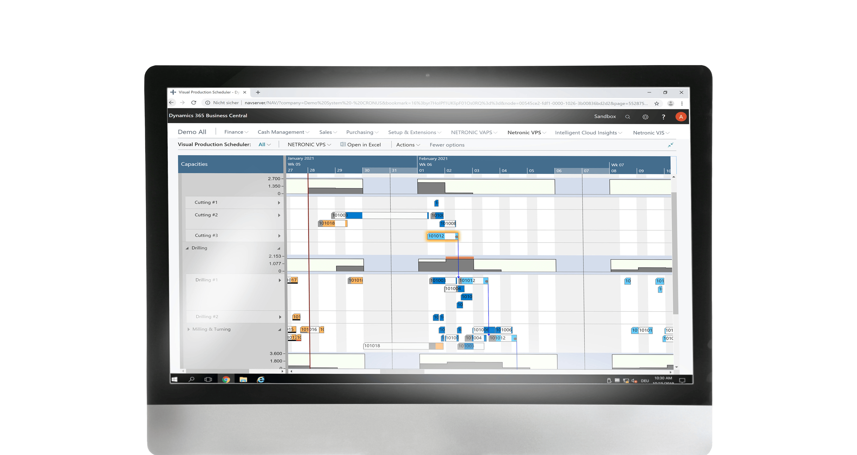 Gantt Chart Software for Visual Scheduling | NETRONIC Software