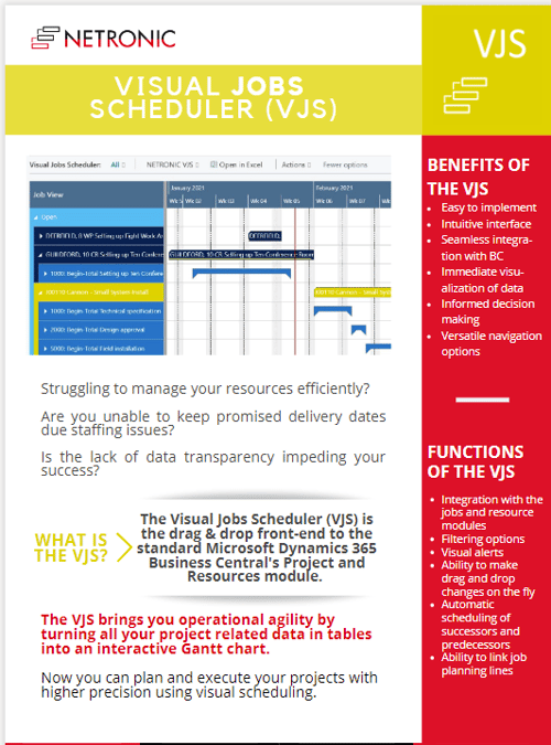 Ebooks & Flyers | Visual Scheduling Extensions | Business Central/NAV
