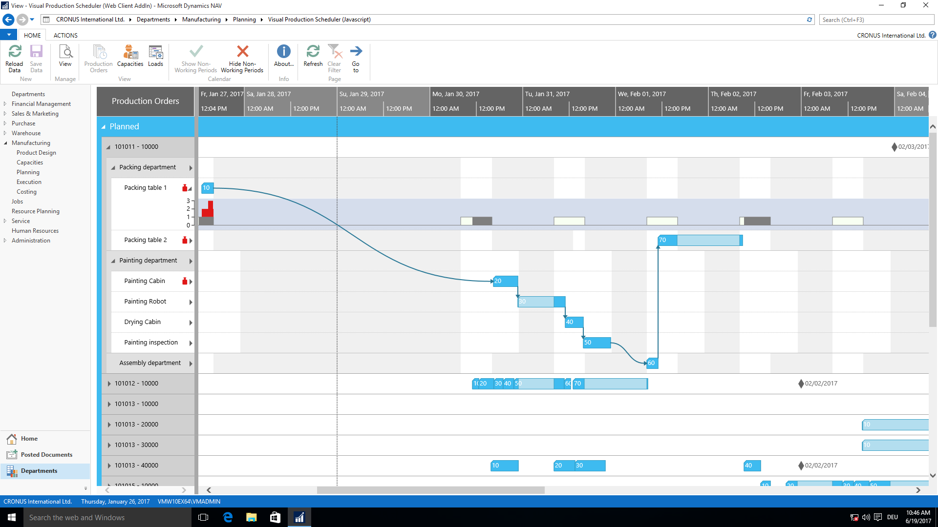 For Microsoft Dynamics NAV | Visual Production Scheduler